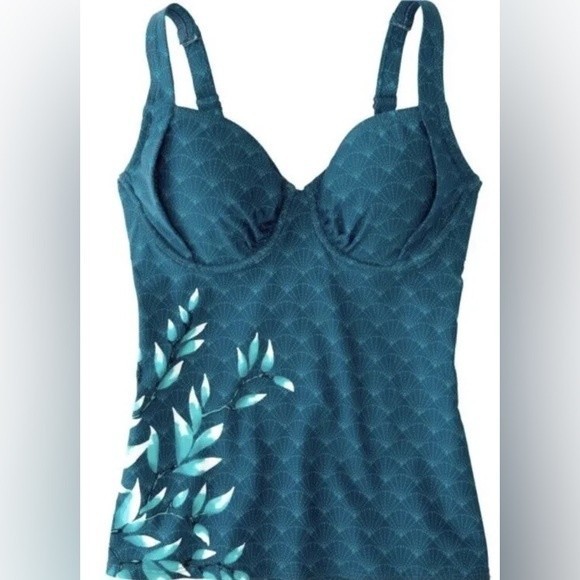 Title nine | Swim | Title Nine Bodacious Tankini Swim Suit Top Blue ...